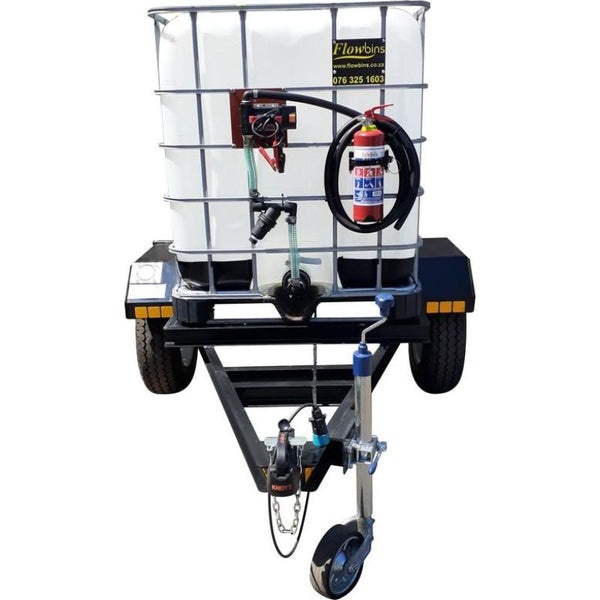 1000l Diesel trailer 40lpm-12v-basic flowbin unbraked | Diesel Bowser