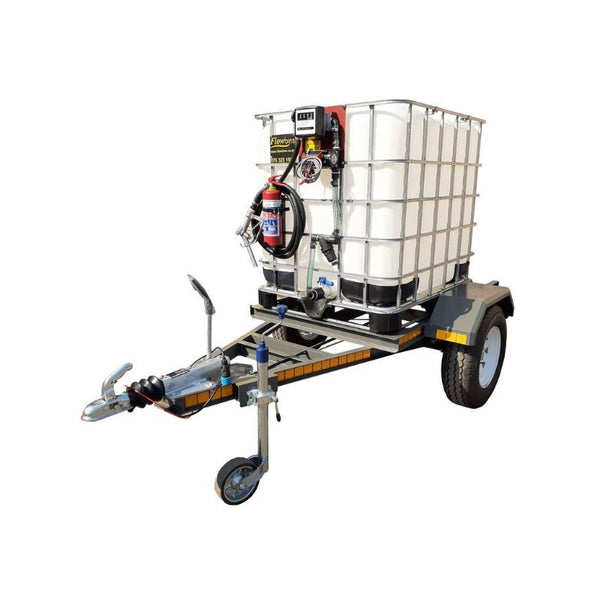 1000l Diesel trailer 50lpm-12v-flowbin braked | Diesel Bowser