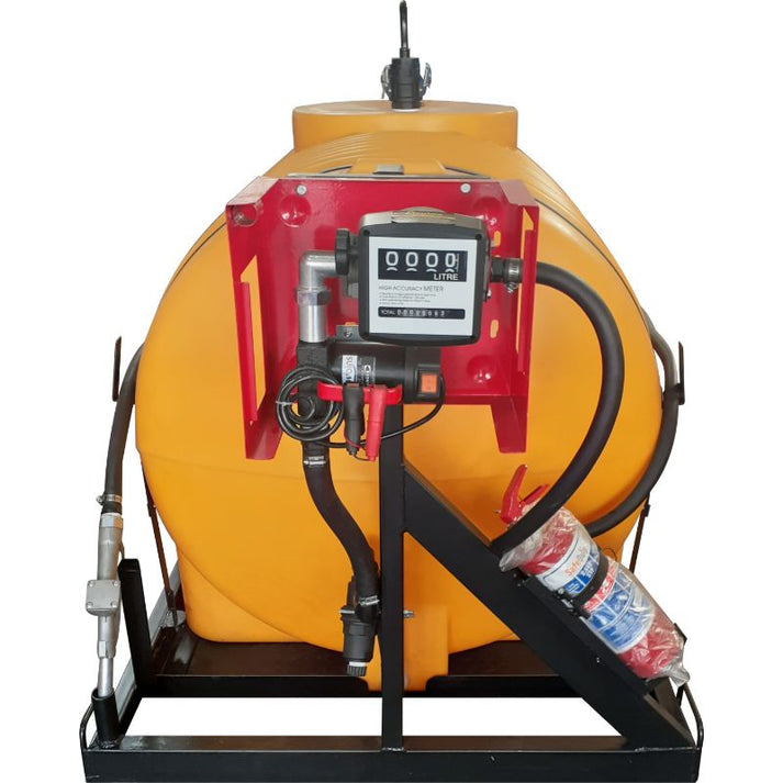 1000l Diesel bowser 40lpm-12v-exec horizontal unit | Diesel Bowser