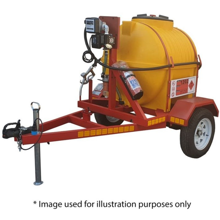 600l Diesel trailer 56lpm 220v horizontal unbraked | Diesel Bowser